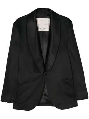 Giuliva Heritage Shawl-lapels Linen Blazer