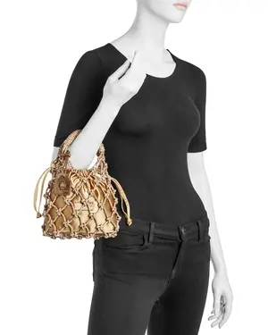 Kurt Geiger Embellished Macrame Tote