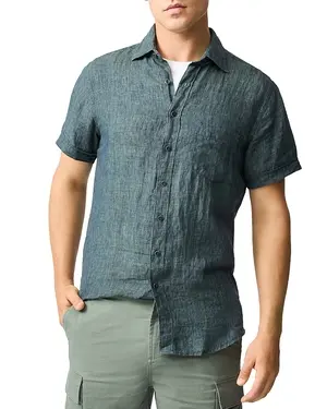Rodd & Gunn Palm Beach Short Sleeve Slim Fit Shirt - Ash