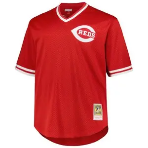 Mitchell & Ness Pete Rose Cincinnati Reds 1984 Cooperstown Collection Mesh Pullover Jersey