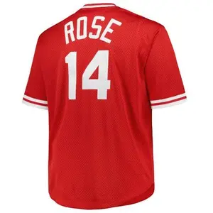 Mitchell & Ness Pete Rose Cincinnati Reds 1984 Cooperstown Collection Mesh Pullover Jersey