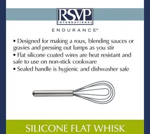 RSVP Endurance Silicone Flat Whisk