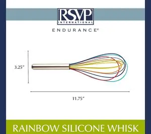 RSVP Colored Silicone Whisk