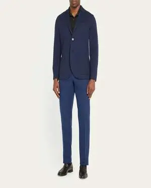 Incotex Chinolino Trousers - Dark Blue