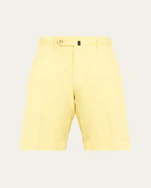 Incotex Chinolino Straight Leg Shorts - Giallo