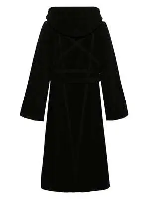 Rick Owens Pentagram Cotton Bath Robe - Black