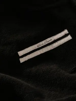 Rick Owens Pentagram Cotton Bath Robe - Black