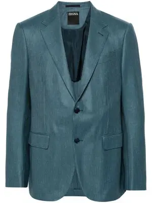 Zegna Twill Single-breasted Blazer