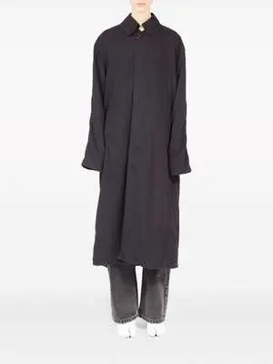 MAISON MARGIELA Peached-cotton Trench Coat - Black