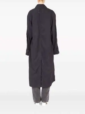 MAISON MARGIELA Peached-cotton Trench Coat - Black