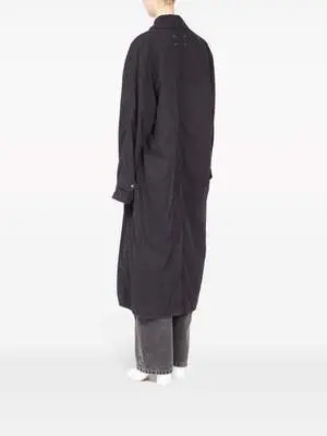 MAISON MARGIELA Peached-cotton Trench Coat - Black
