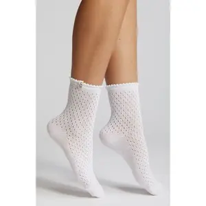 UGG UGG(r) Adabella Pointelle Quarter Socks White