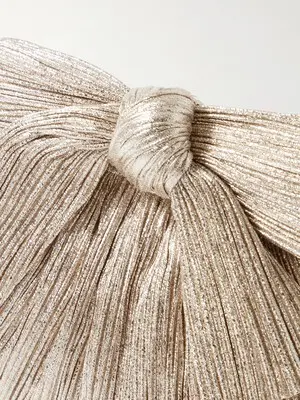 LOEFFLER RANDALL Rayne Bow-embellished Clutch - Gold