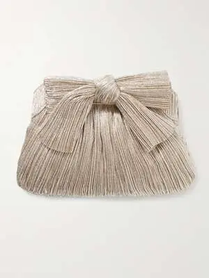 LOEFFLER RANDALL Rayne Bow-embellished Clutch - Gold