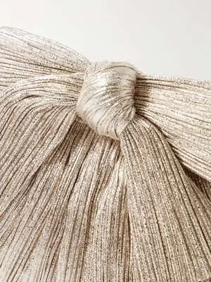 LOEFFLER RANDALL Rayne Bow-embellished Clutch - Gold