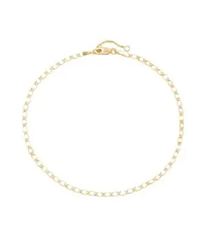 STONE AND STRAND Mirror 14-karat Chain Anklet