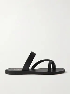 ANCIENT GREEK SANDALS Daphnae Leather Sandals - Black
