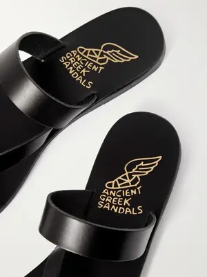 ANCIENT GREEK SANDALS Daphnae Leather Sandals - Black