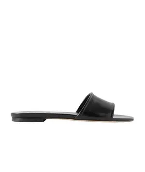 AeydĒ Sumi Leather Slides - Black