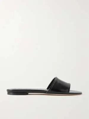 AeydĒ Sumi Leather Slides - Black