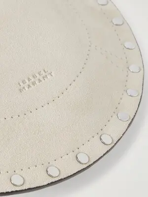 Isabel Marant Moon Studded Suede Shoulder Bag