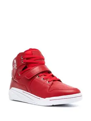 MASTERMIND WORLD Skull-print Leather Sneakers