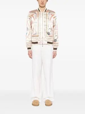 Rhude X Nautica Satin Bomber Jacket