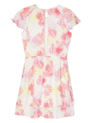 Armani Exchange Graphic-print Flared Dress