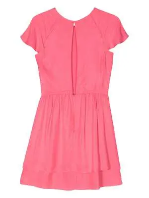 Armani Exchange Flared Layered-skirt Dress - Pink