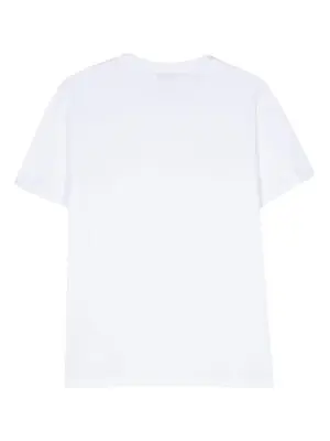 DONDUP Logo-embroidered Cotton T-shirt - White