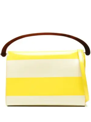 Dries Van Noten Resin-handle Leather Tote Bag