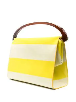 Dries Van Noten Resin-handle Leather Tote Bag