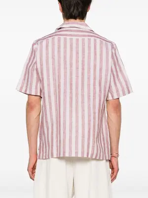 LARDINI Striped Linen Shirt