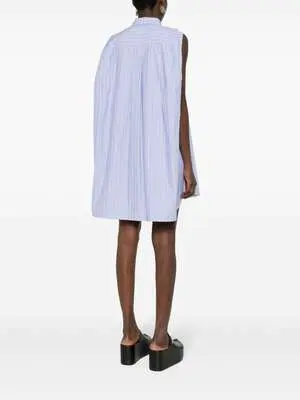 Sacai Sleeveless Striped Cotton Dress