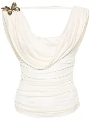Blumarine Sleeveless Satin Top