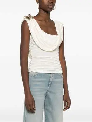 Blumarine Sleeveless Satin Top