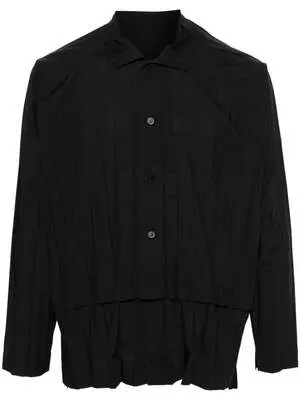 Issey Miyake Layered Plissé Shirt
