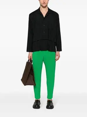 Issey Miyake Layered Plissé Shirt