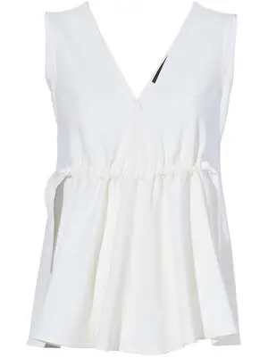 Proenza Schouler Drawstring Sleeveless Blouse