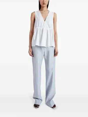 Proenza Schouler Drawstring Sleeveless Blouse
