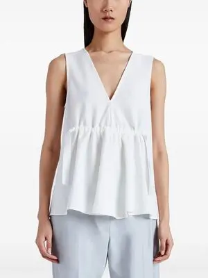 Proenza Schouler Drawstring Sleeveless Blouse