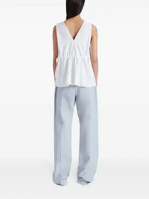 Proenza Schouler Drawstring Sleeveless Blouse