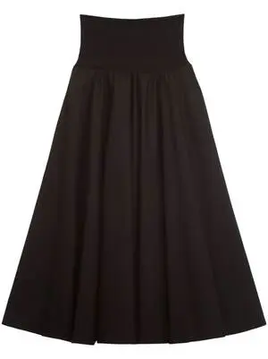 AGNÈS B. Pleated Midi Skirt