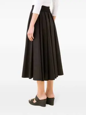 AGNÈS B. Pleated Midi Skirt