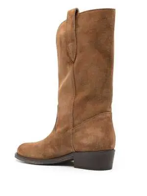 VIA ROMA 15 Suede Cowboy Boots