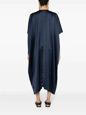 BLANCA VITA Satin Shift Midi Dress