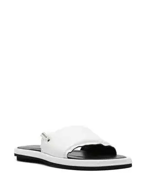 Premiata Patent Leather Slides - White