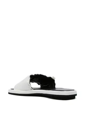 Premiata Patent Leather Slides - White