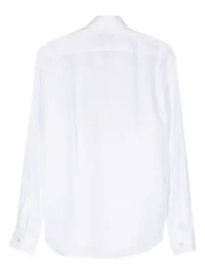 DELL'OGLIO Spread-collar Linen Shirt
