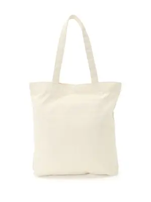 AGNES B. Logo-appliqué Canvas Tote Bag